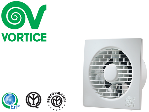 Ventilator axial de perete Vortice Punto Filo - Brass Bearing MF 100/4", debit 85 mc/h